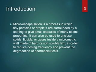 Coacervation Phase Separation Techniques | PPTX