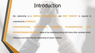 Coach- athlete Relationship.pdf teaching | PDF