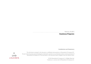 Coacharya programs | PPT