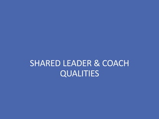 Coach as a Leader, Leader as a Coach? | PDF