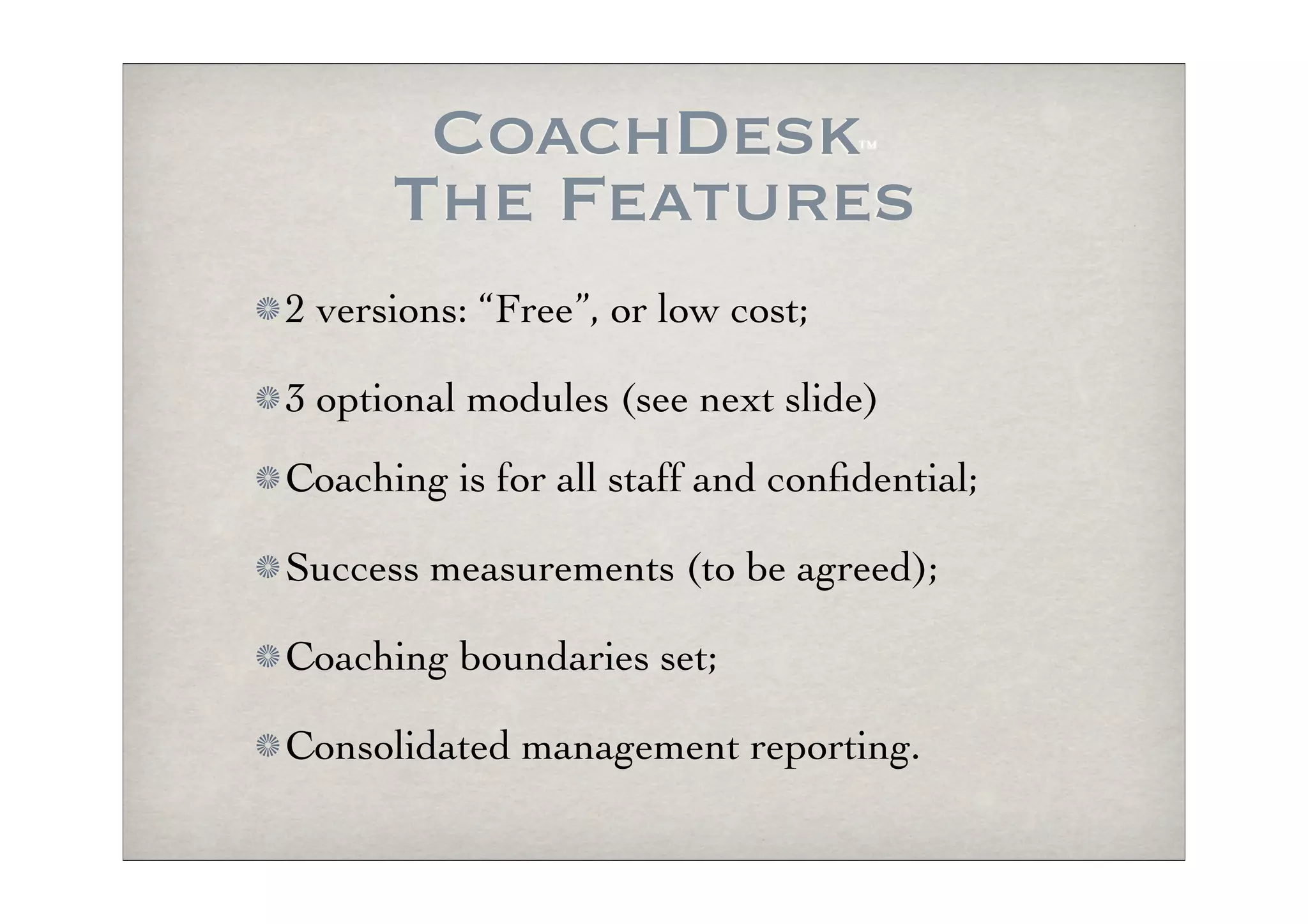 Coachdesk Linkedin | PPT