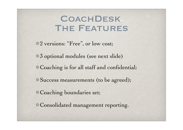 Coachdesk Linkedin | PPT
