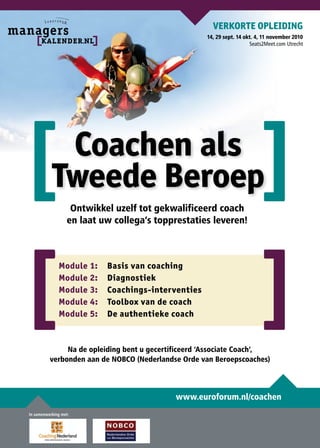 Coachen Als Tweede Beroep | PDF
