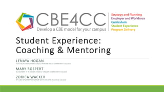 Coaching and Mentoring - Competency-Based Education | PDF
