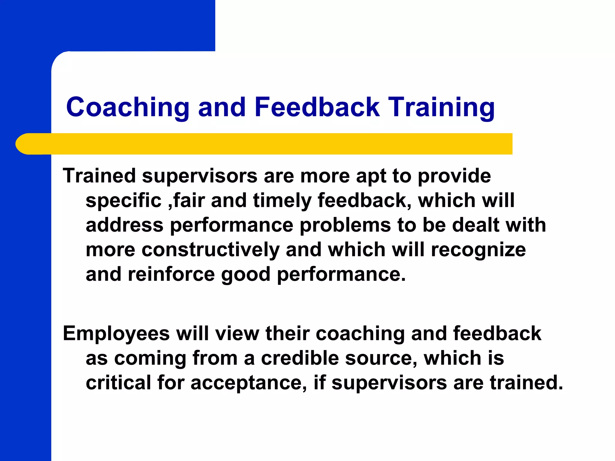Coaching and feedback | PPT