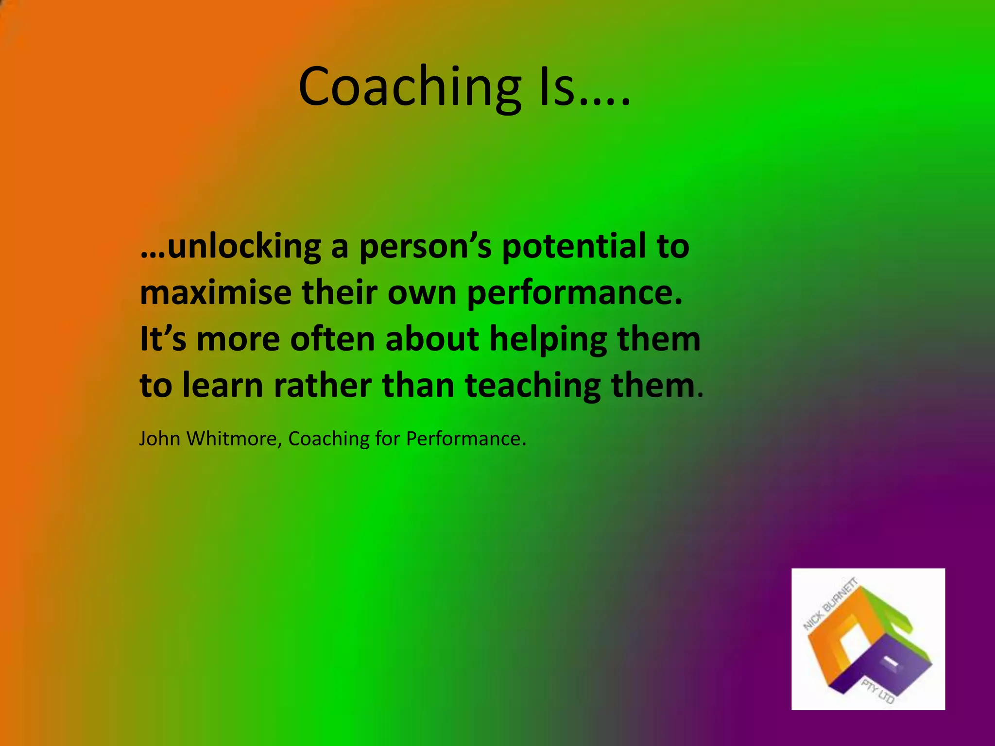 Coaching and leadership | PPTX