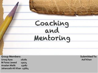 Coachingandmentoring ojz | PPTX