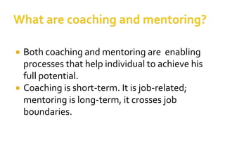 Coachingandmentoring ojz | PPTX