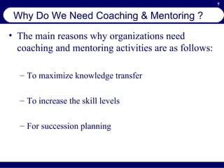 Coaching And Mentring Ppt | PPT
