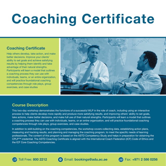 ASTD Coaching Certificate | PDF