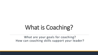 Coaching Conversations | PPTX