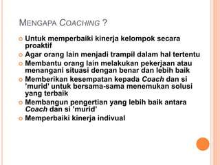 Coaching and Counselling | PPTX
