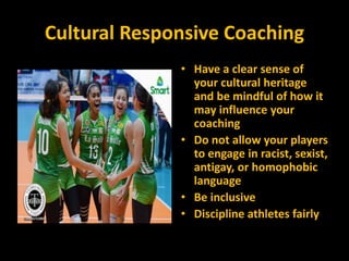 Coaching diverse athletes | PPTX