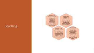 Coaching & Talent Management | PPTX | Career Planning | Careers