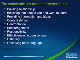Coaching for better performance ok | PPT