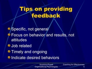 Coaching For Effectiveness | PPT
