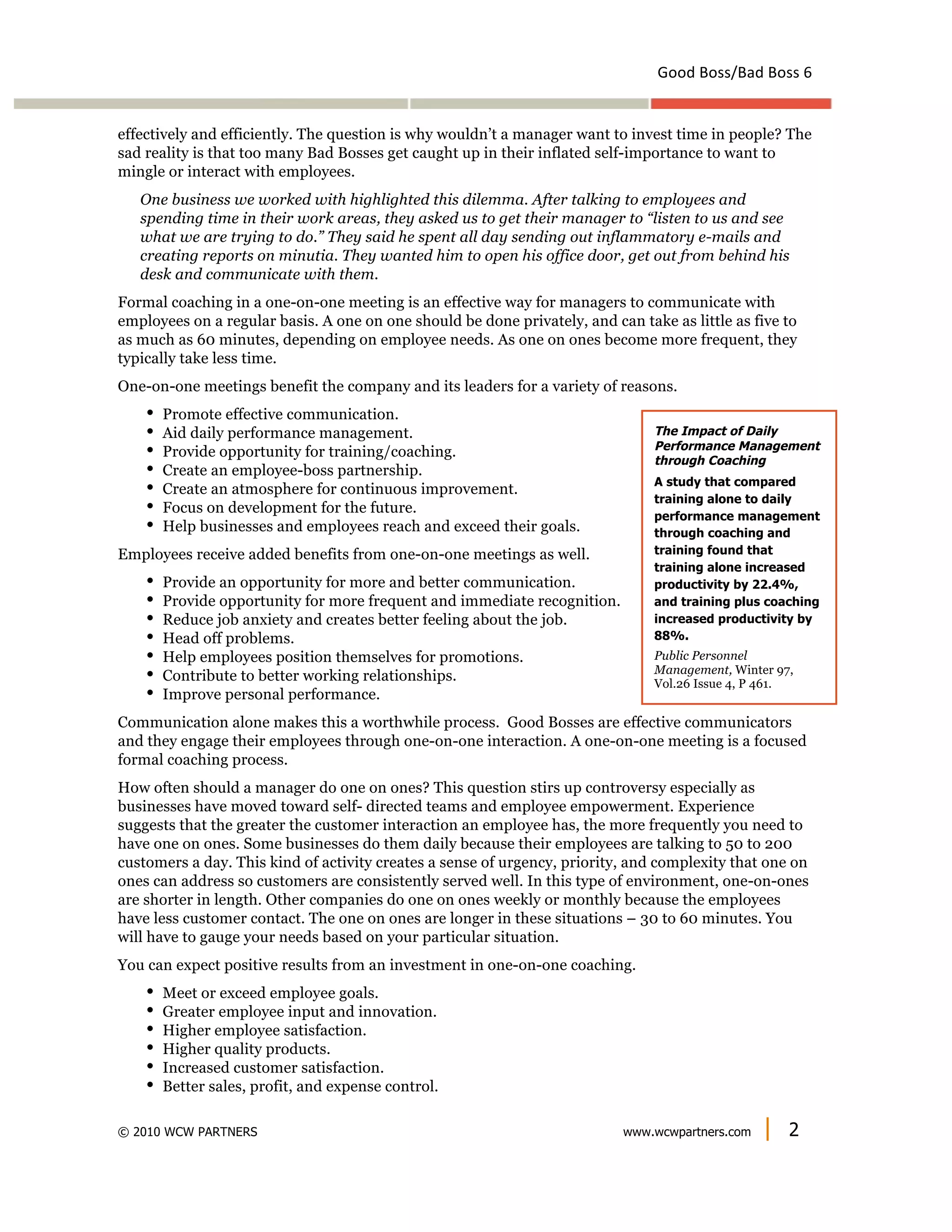 Coaching For Excellence | PDF