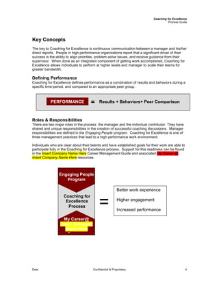 Coaching for Excellence - Process Guide | PDF