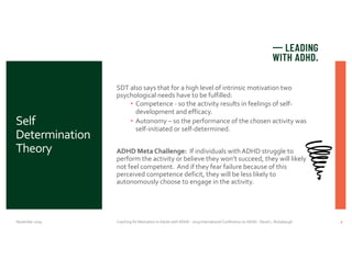 Coaching for Motivation in Adults with ADHD | PDF