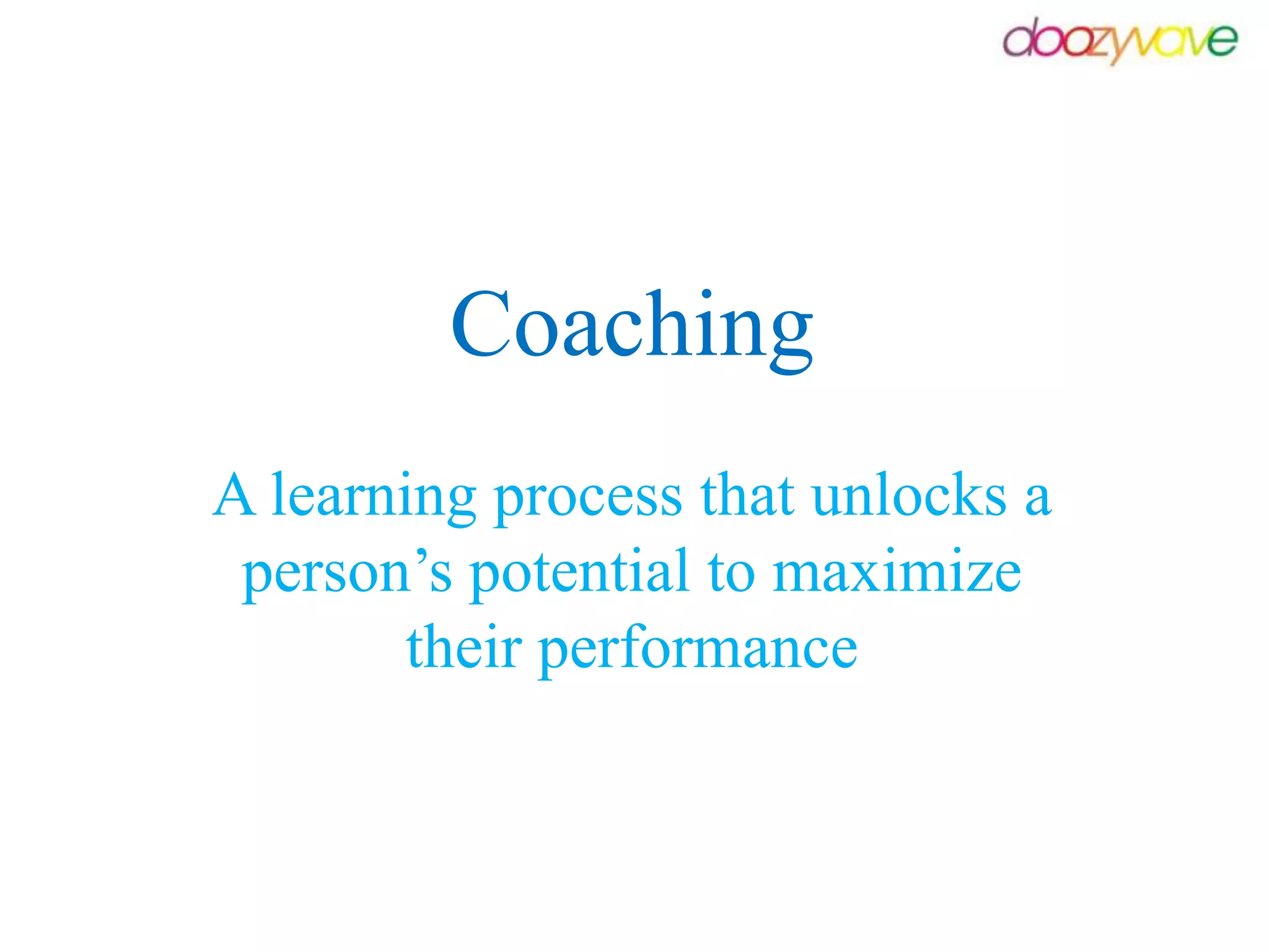 Coaching for retail business | PPTX