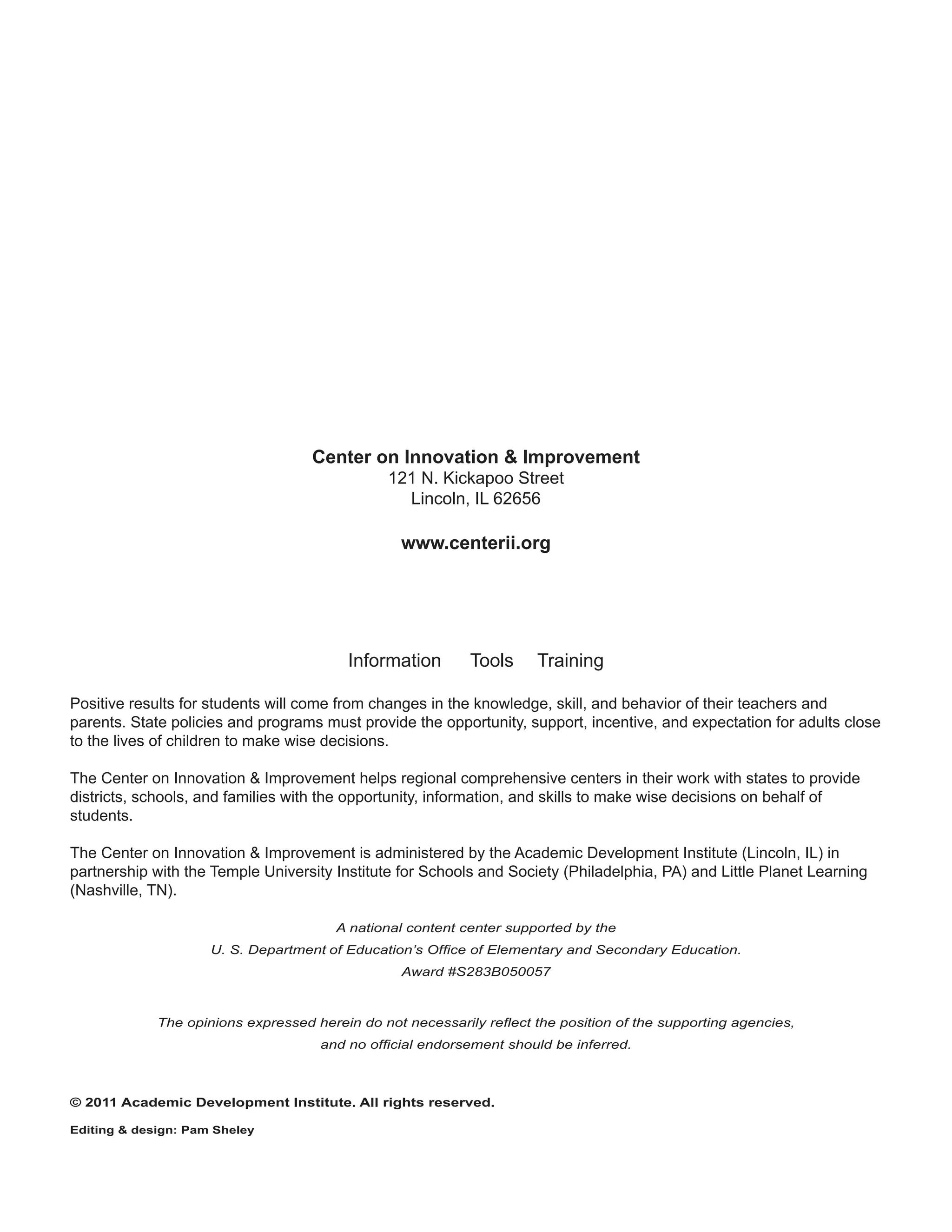 Coaching for school improvement | PDF