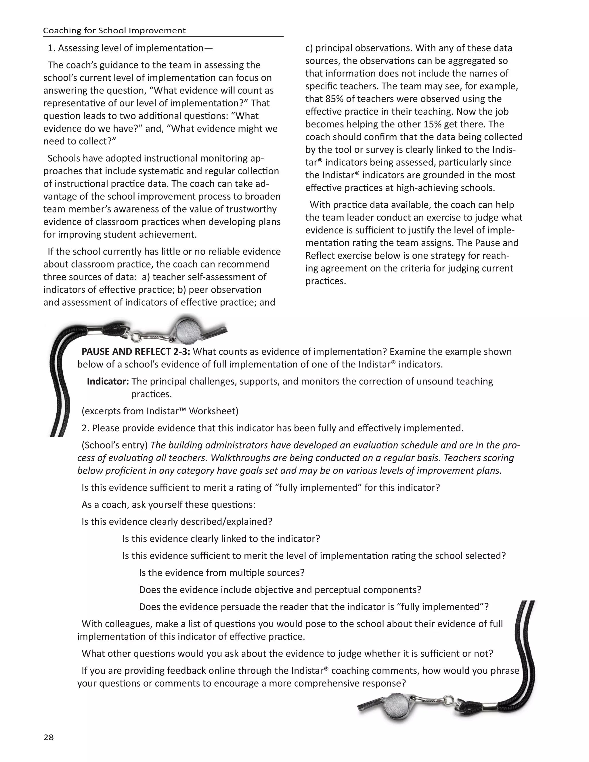 Coaching for school improvement | PDF