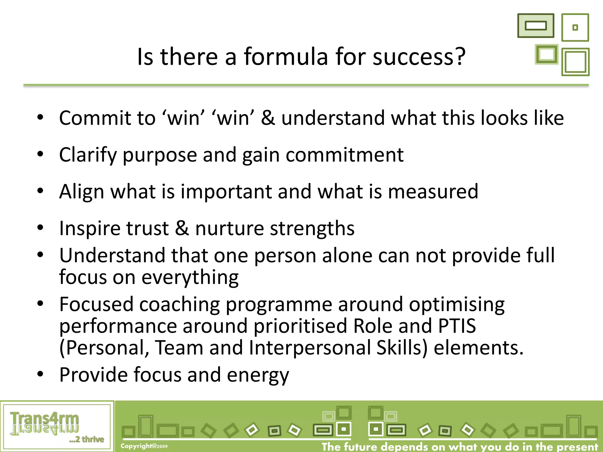 Coaching For Senior Executives | PPT