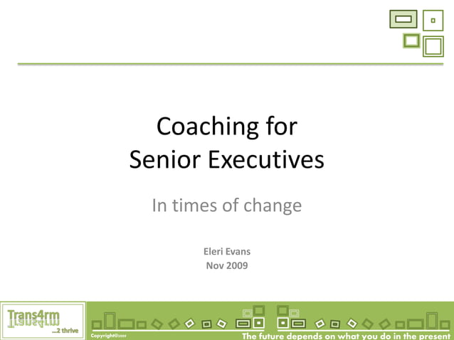 Coaching For Senior Executives | PPT