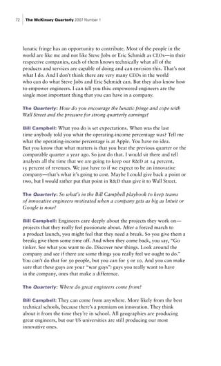 Coaching Innovation An Interview With Intuits Bill Campbell | PDF