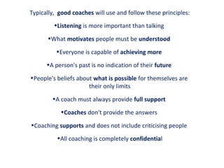 Coaching introduction | PPT