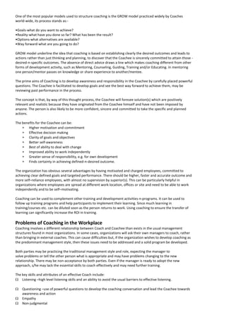 "Coaching in your workplace" | PDF