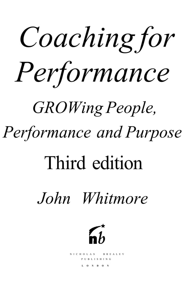 Coaching John Whitmore | PDF
