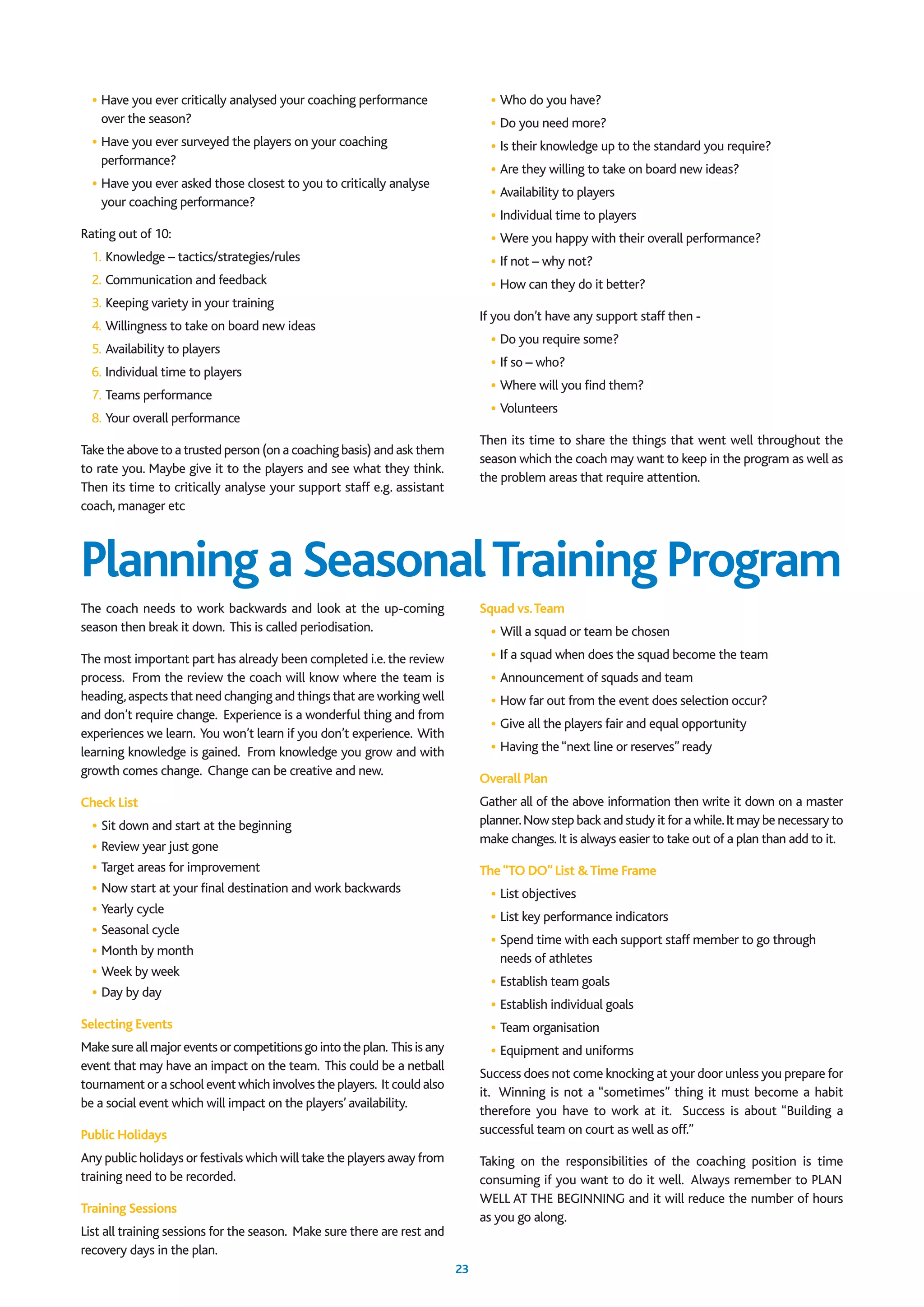 Coaching manual - Netball | PDF