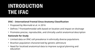 International Frontal Sinus Anatomy Classification | PPTX