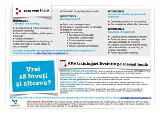 Abilitati de coaching pentru lideri si manageri - Evolutiv | PDF