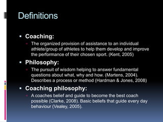 Coaching Philosophy | PPTX
