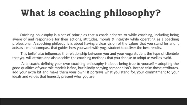 Coaching Philosophy^J Coaching Dynamics^J Principles of.pptx