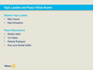 Coaching Rotary Peace Fellowship Applicants Through the Application ...