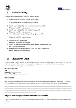 Coaching at school - set of materials | DOCX