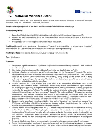 Coaching at school - set of materials | DOCX