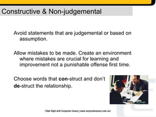 Coaching skills feedback techniques | PPT