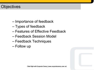 Coaching skills feedback techniques | PPT