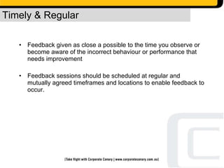 Coaching skills feedback techniques | PPT