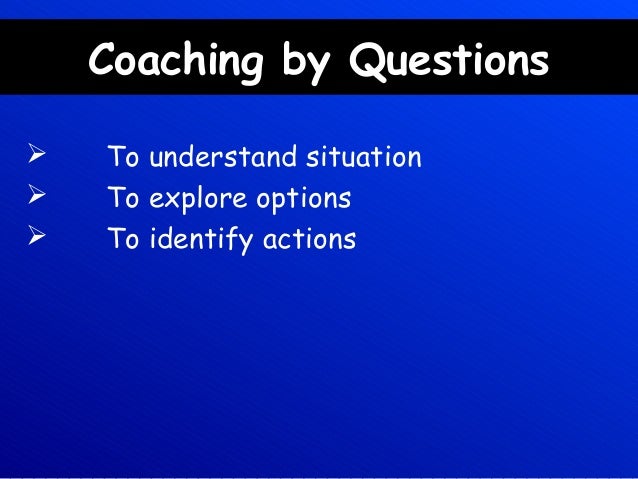 Coaching Skills: GROW Model Questioning