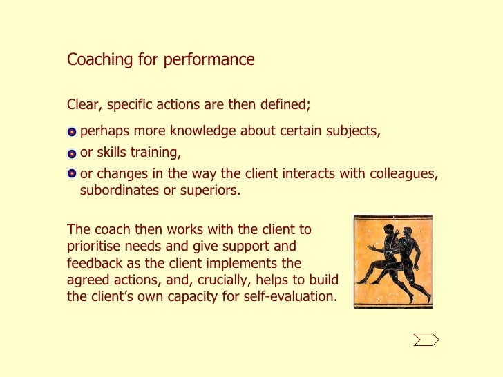 Coaching for Performance
