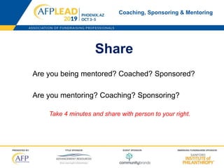 Mentorship, Coaching and Workplace Sponsorship | PPT