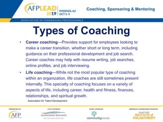 Mentorship, Coaching and Workplace Sponsorship | PPT