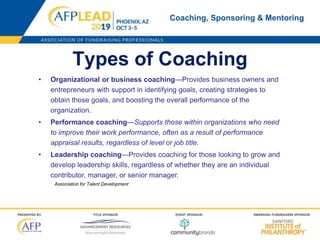 Mentorship, Coaching and Workplace Sponsorship | PPT