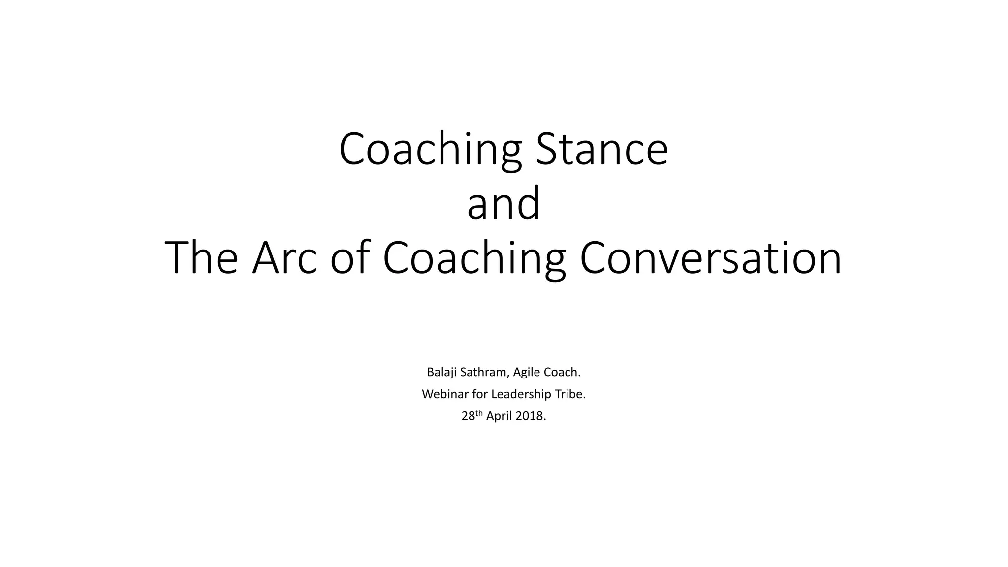 Coaching stance and icf core competencies | PPTX