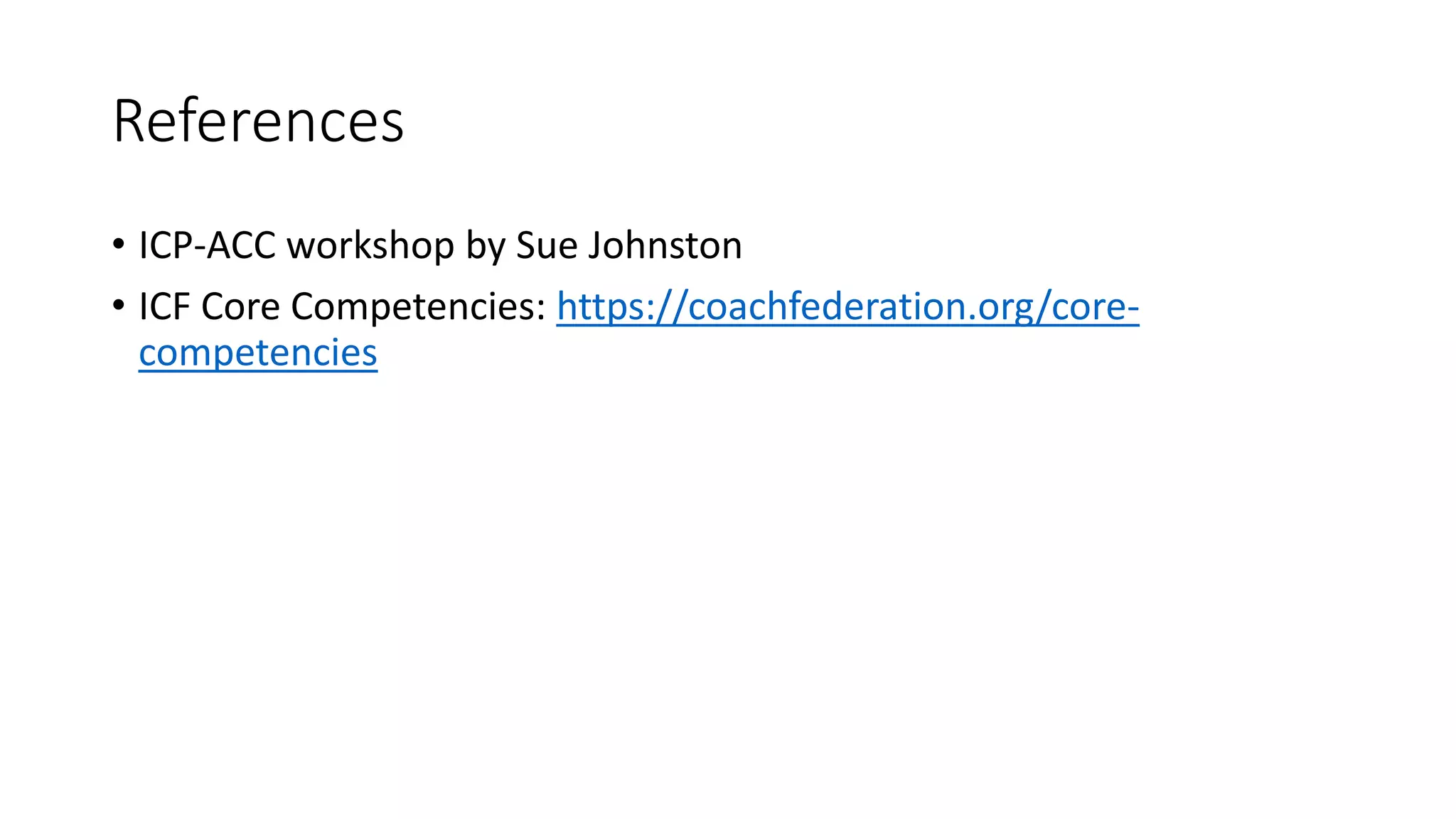 Coaching stance and icf core competencies | PPTX